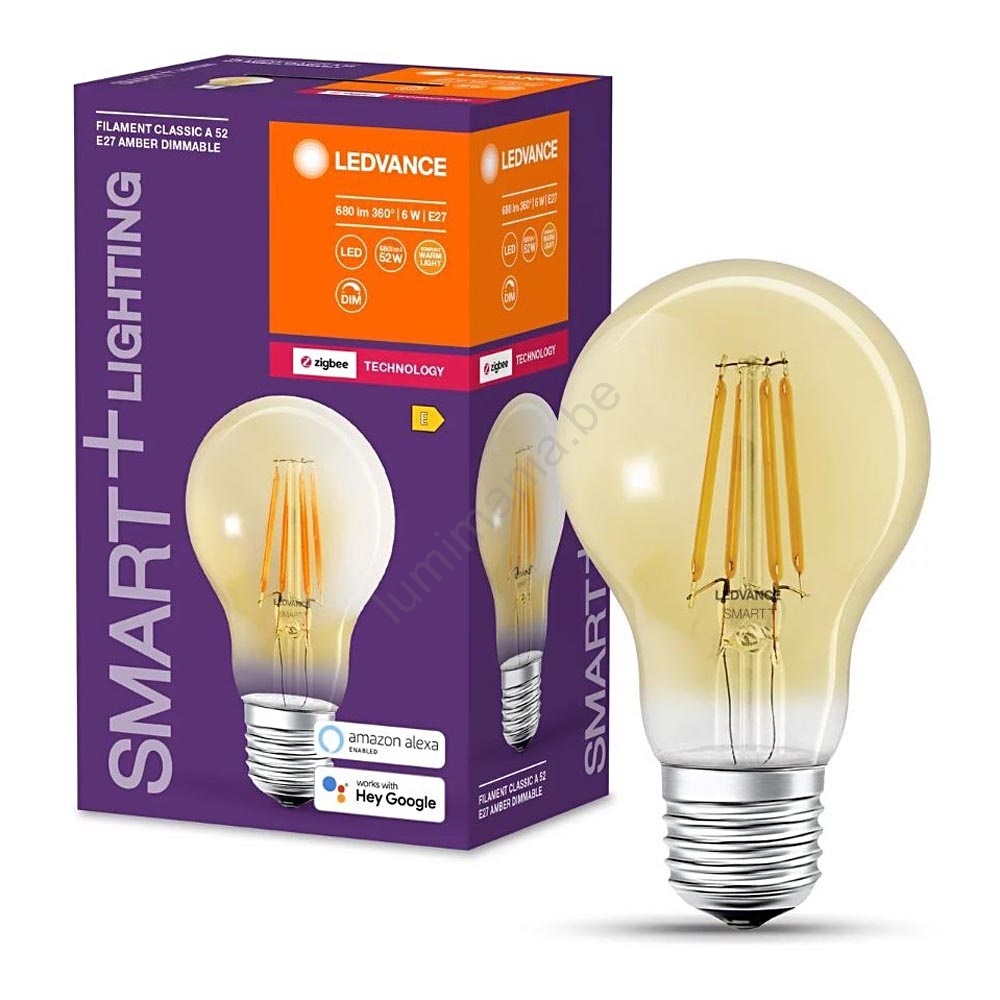 Ampoule à intensité variable LED SMART+ FILAMENT A55 E27/6W/230V 2400K - Ledvance | Lumimania