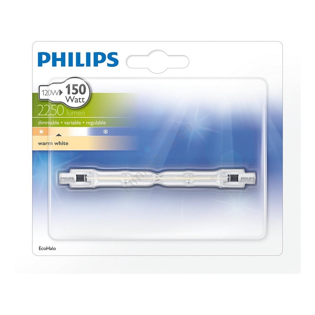 Ampoule halogène Philips R7s/120W/230V 118 mm 2900K | Lumimania