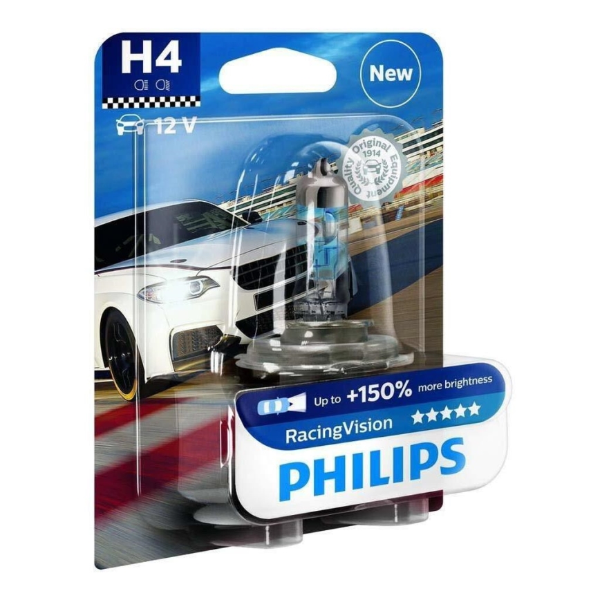 Ampoule pour voiture Philips RACING VISION 12342RVB1 H4 P43t-38/55W/12V ...