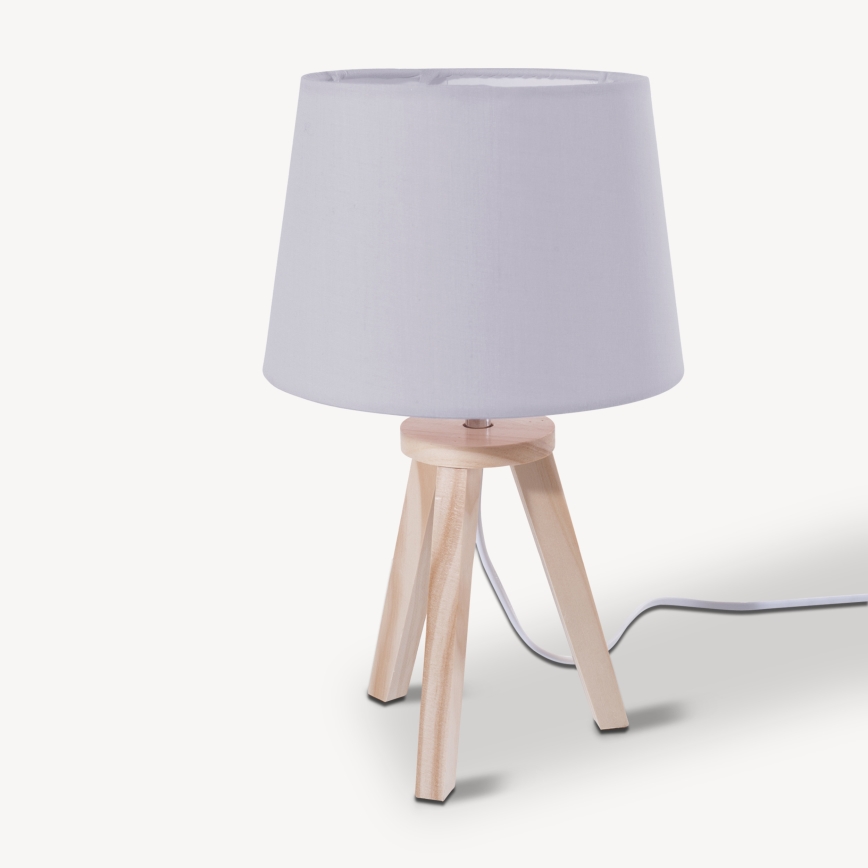 Atmosphera - Lampe de table TRIPOD 1xE14/40W/230V pin/gris | Lumimania