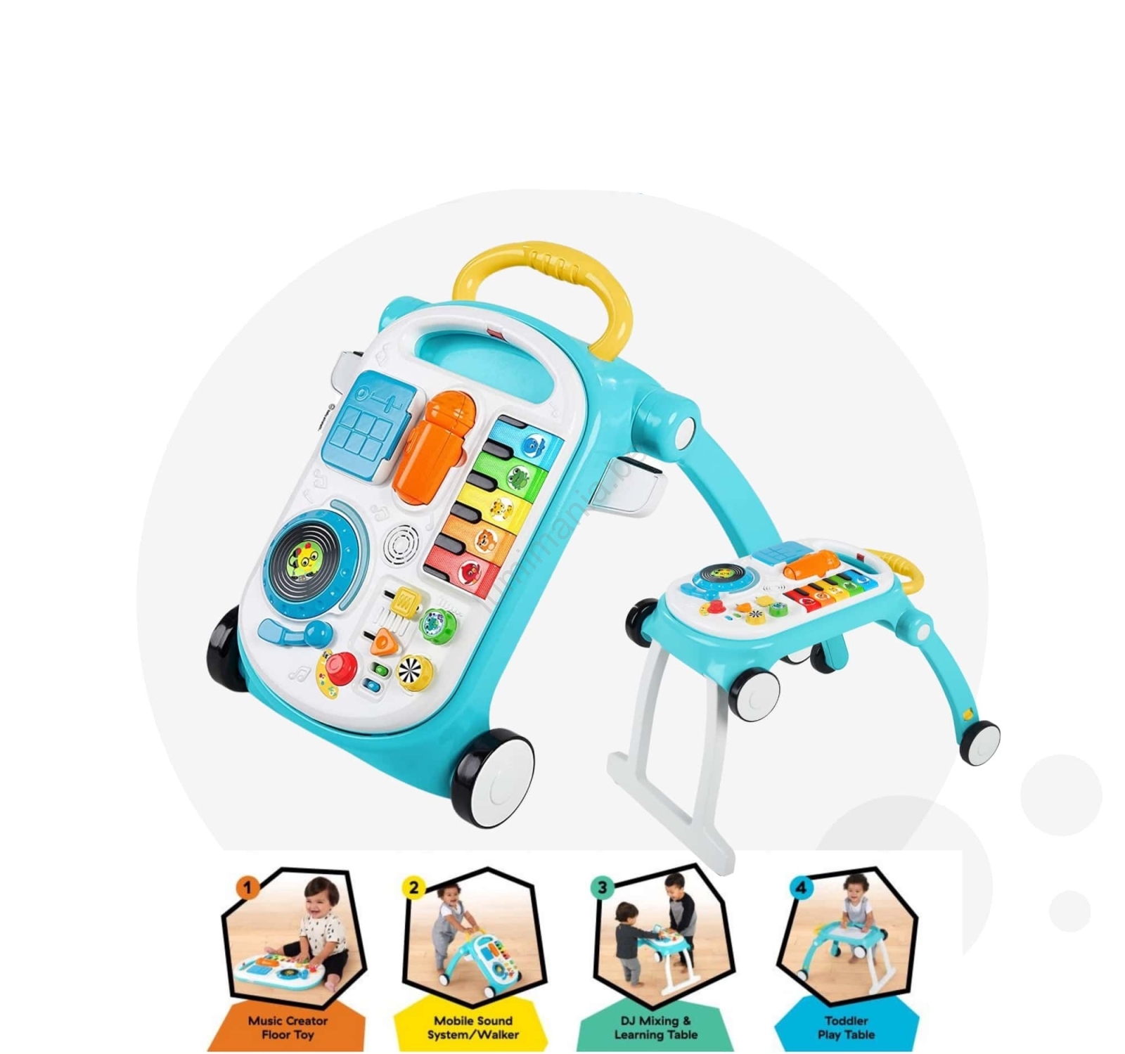 Baby Einstein - Loopwagentje met activiteiten 4in1 MUSICAL MIX 'N ROLL ...