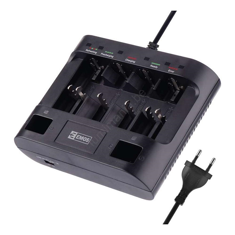 Chargeur de piles UNI6 AAA/AA/C/D/9V 230V | Lumimania