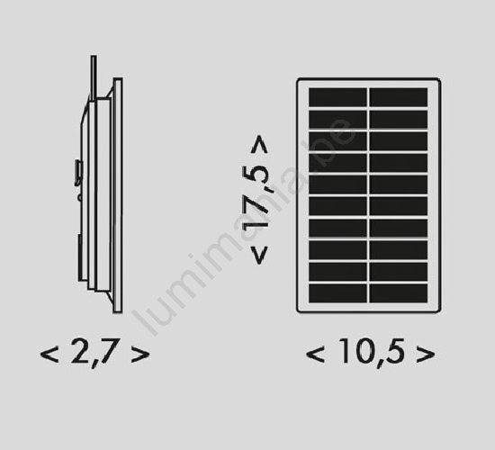 Ecolite DX-SOLAR-3000/5M - LED Solar strip 3,7V 2400mAh 5m IP65 | Lumimania