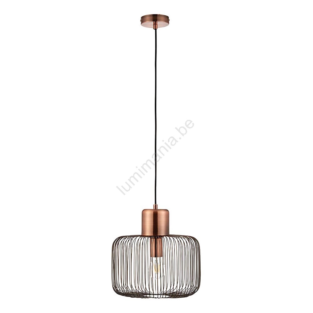 Endon 68986 - Suspension sur câble NICOLA 1xE27/40W/230V cuivrée ...