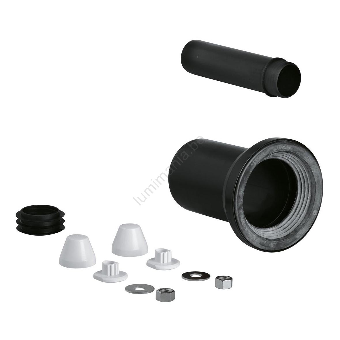 GROHE 37311K00 - Aanvoer- en afvoerset voor wc 150 mm zwart | Lumimania