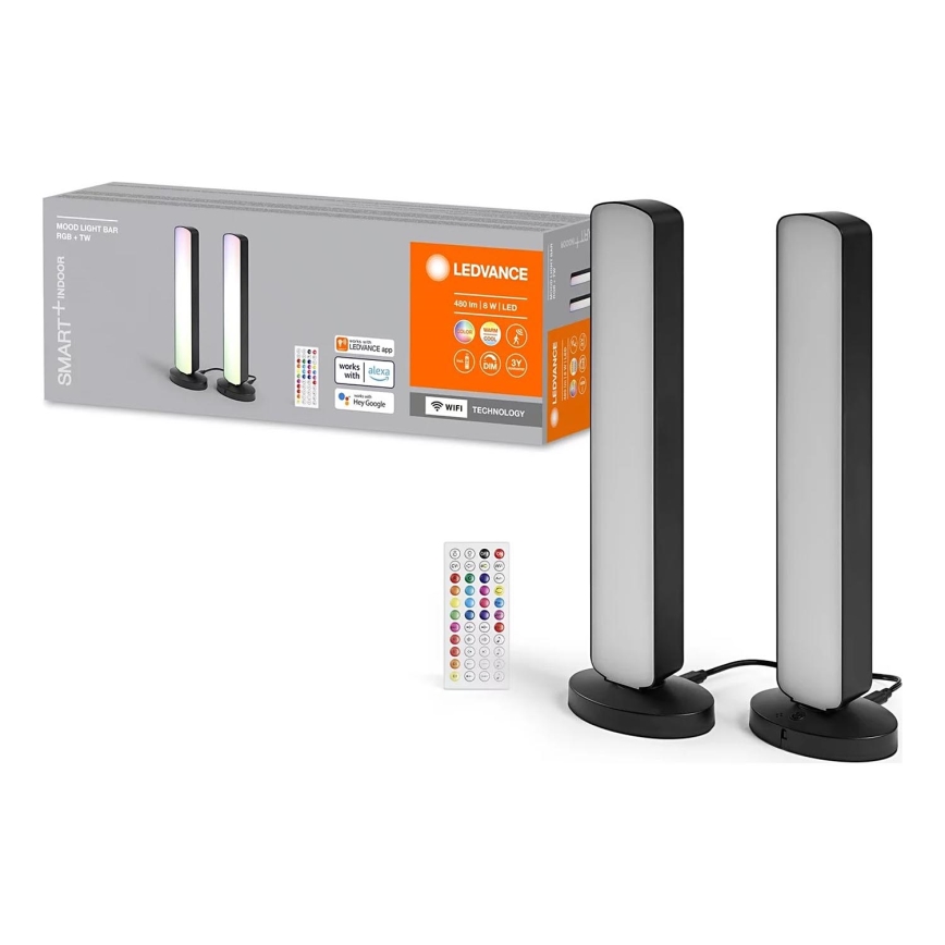 Ledvance - Ensemble x2 Lampe de table LED RGBW à intensité variable ...