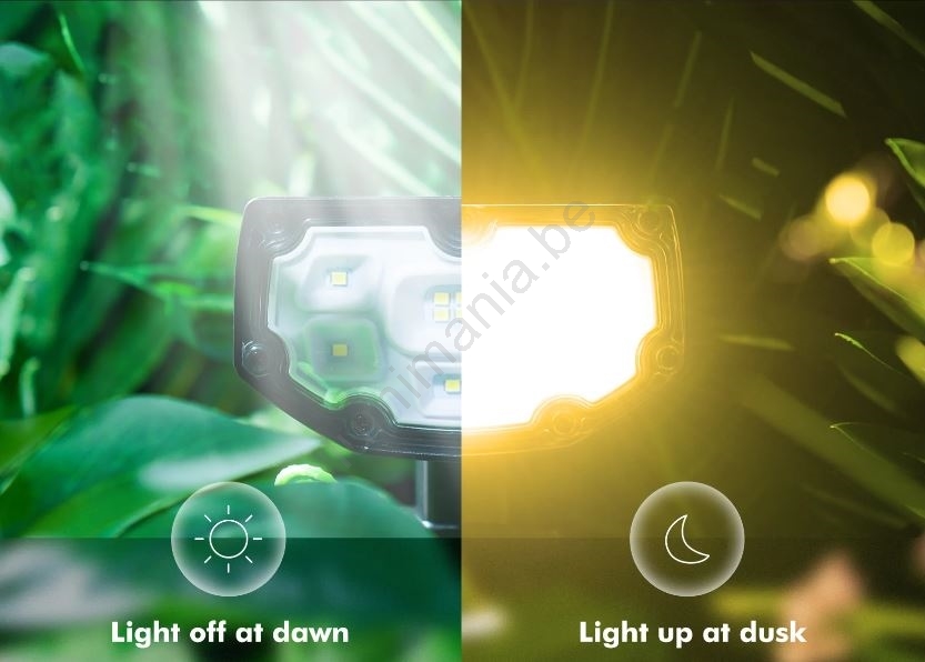 Litom - LOT 2x Luminaire solaire LED à intensité variable 2en1 LED/3,7V ...