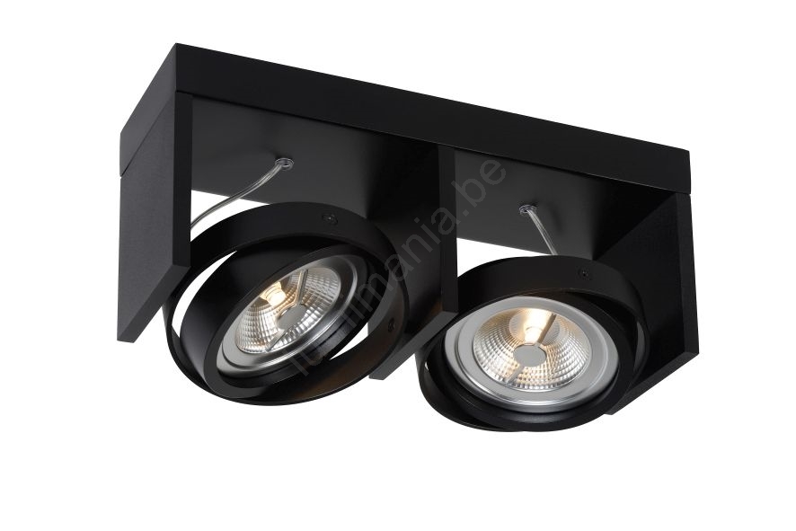 Lucide 31988/24/30 - Spot LED ZETT-LED 2xG53/12W/230V/12V noir | Lumimania