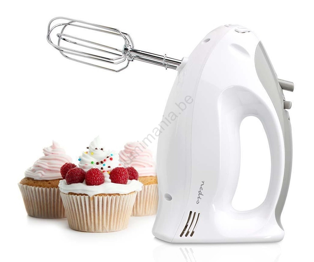 Nedis KAHM100CWT - Batteuse manuelle 200W/230V blanc | Lumimania