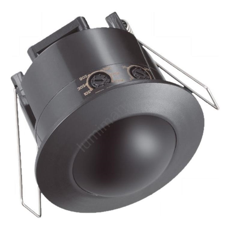 Recessed motion sensor PIR 360° 500W/230V zwart | Lumimania