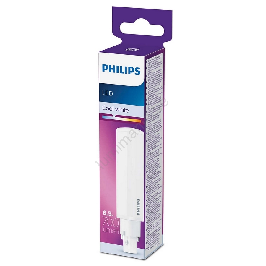 Tube fluorescent LED Philips G24D-2/6,5W/230V 14,76 cm | Lumimania