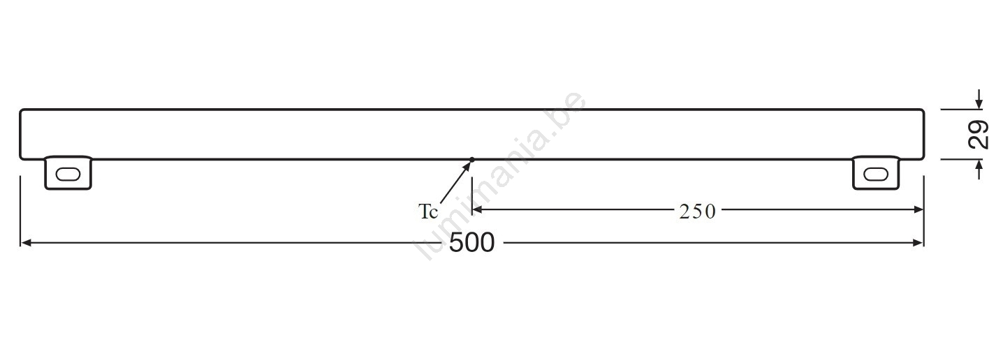 Tube fluorescent LED S14s/4,8W/230V 2700K 50 cm - Osram | Lumimania