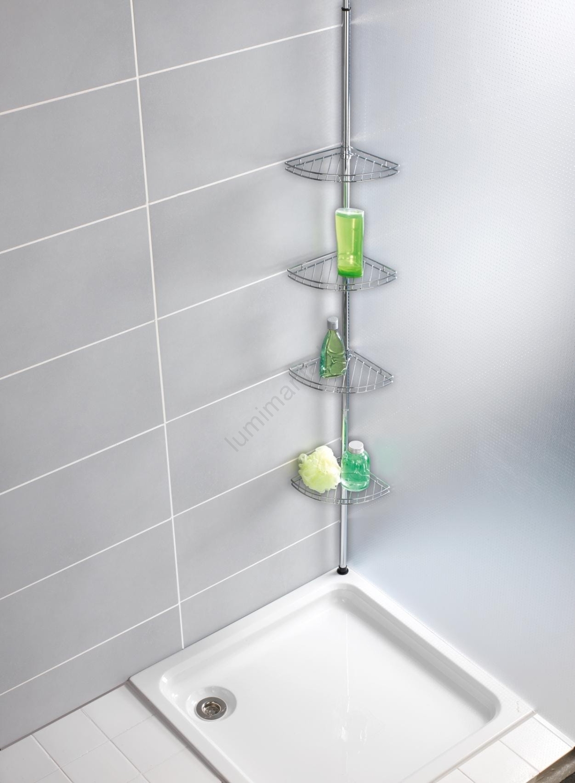 WENKO 18596100 - Élément d'angle PREA 28x200 cm en acier inoxydable ...